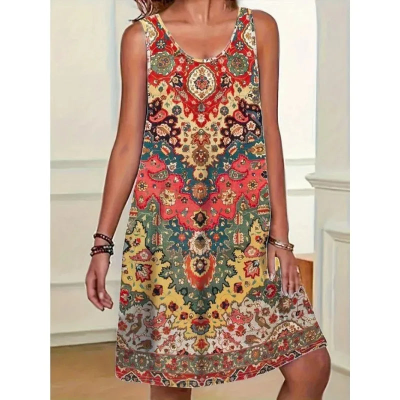 Cross-border European and American Style Casual Dress Summer Dress ...